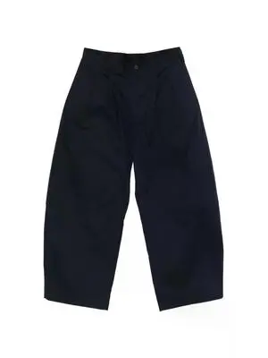 Comme Des Garçons Panelled Pleated Trousers - Blue