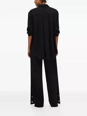 Another Tomorrow Curved Hem Shirt