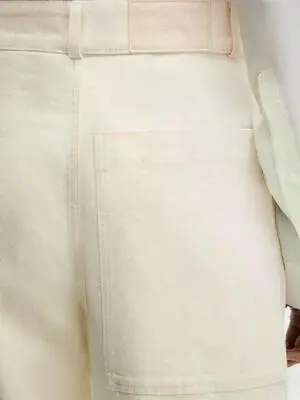 Another Tomorrow Wide Cuffed Hem Jeans