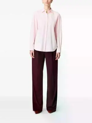 Another Tomorrow Pleated Back Shirt
