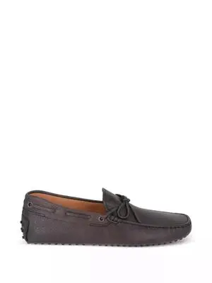 TOD'S Gommino Leather Loafers - Black
