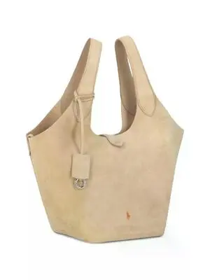 Polo Ralph Lauren Suede Tote Bag - Neutrals