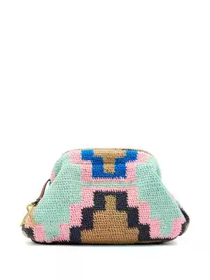 AMONG Bilum Geometric Crochet Clutch Bag