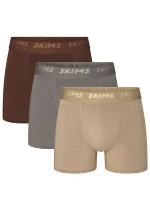 SKIMS Stretch-cotton Boxer Briefs - Multicoloured 1