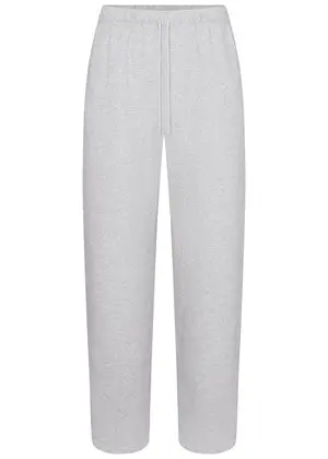 SKIMS Relaxed Cotton-blend Sweatpants - Grey
