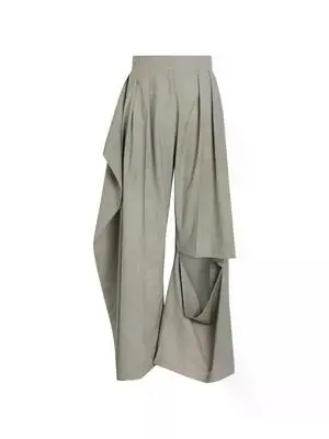 A.W.A.K.E. Mode Pleated Draped Trousers - Grey