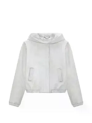 Dorothee Schumacher Hooded Leather Jacket