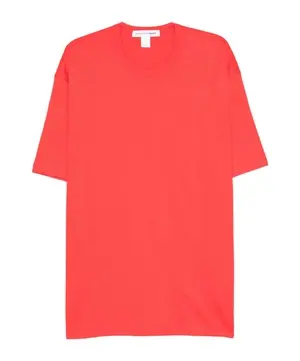 Comme Des Garçons Round-neck Short-sleeves T-shirt - Orange