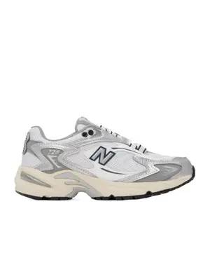 NEW BALANCE Round-head Sneakers - White/metallic Silver