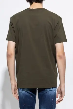 Dsquared2 Logo Plaque Crewneck T-shirt - Green