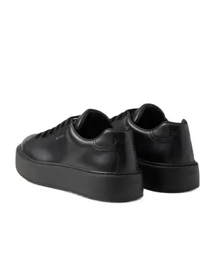 Prada Leather Lace Up Sneakers
