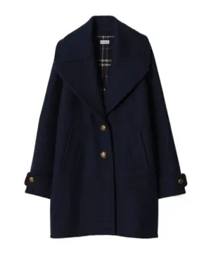 Burberry Wool Coat - Pilot Blue