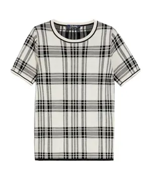 Max Mara Resena Freshly Cut Wool Knitted T-shirt - Gray