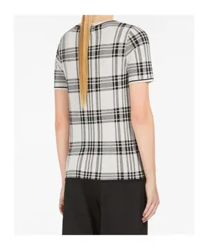 Max Mara Resena Plaid Wool Knitted T-shirt
