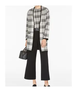 Max Mara Resena Plaid Wool Knitted T-shirt