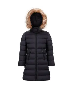 Moncler Abelle Long Down Jacket - Midnight Blue