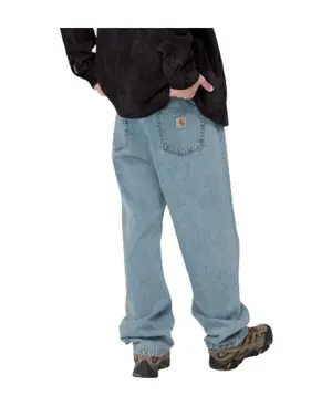 Carhartt Work In Progress Wide Leg Logo Patch Jeans