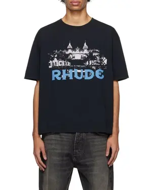 Rhude Logo Printed T-shirt