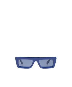 Off-White Rectangular Frame Sunglasses - Blue