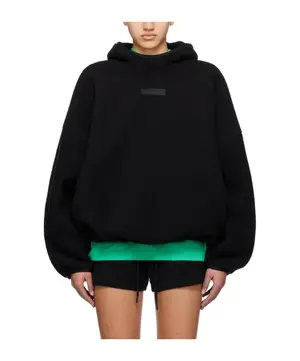 Fear Of God Logo-patch Fleece Hoodie