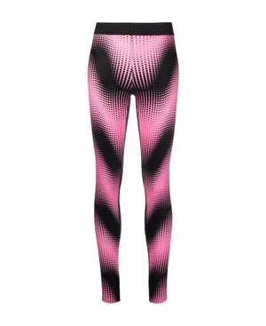 Rabanne Graphic Printed Elasticated Waistband Leggings - Pink