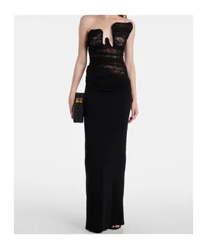 Christopher Esber Salacia Draped Gown - Black