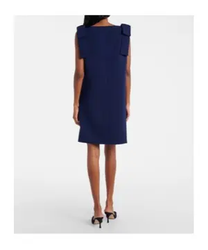 Carolina Herrera Embroidered Bow Detail Shift Dress