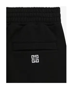 Givenchy Logo Embroidered Elastic Waist Shorts