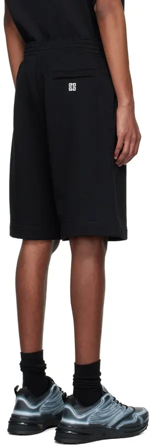 Givenchy Logo Embroidered Elastic Waist Shorts