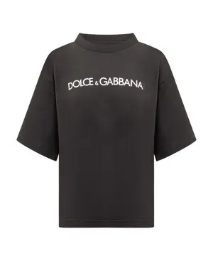 Dolce & Gabbana Printed Logo Crewneck T-shirt