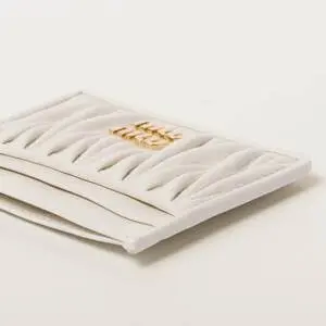 Miu Miu Matelassé Nappa Leather Card Holder