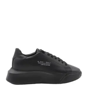 GIULIANO GALIANO Leather Lace Up Trainers - Black