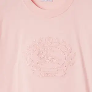 Burberry Embroidered Cotton T-shirt