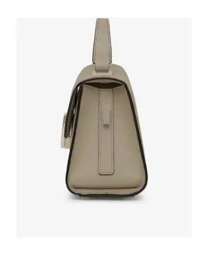 VALEXTRA Grained-leather Crossbody Bag - Nude