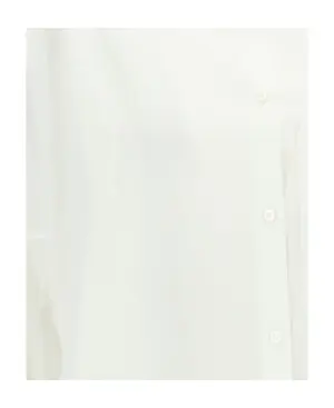 JIL SANDER Long-sleeved A-line Shirt Dress With Logo Detail