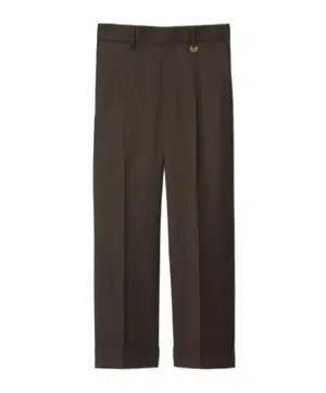 Burberry Wool Tailored Trousers - Carbon Grey/dark Mink