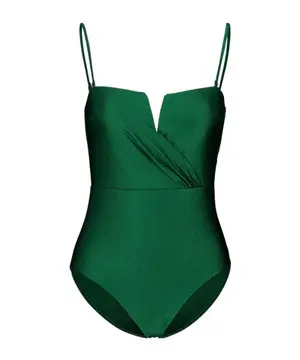 Zimmermann One Piece Swimsuit With Detachable Straps - Emerald