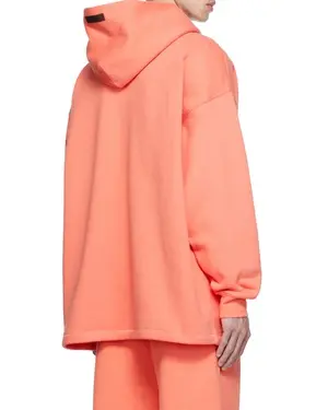 Fear Of God Logo-print Cotton Hoodie - Pink