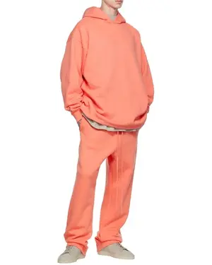 Fear Of God Logo-print Cotton Hoodie - Pink