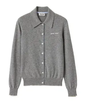 Miu Miu Button-up Cardigan - Grey