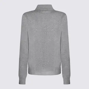 Miu Miu Long Sleeve Button-up Cardigan With Collared Neck