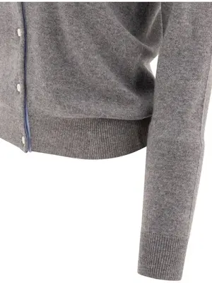 Miu Miu Long Sleeve Button-up Cardigan With Collared Neck