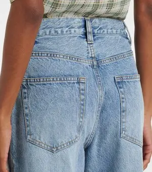 FRAME Crocheted Wide-leg Jeans