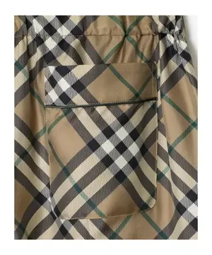 Burberry Checked Drawstring Pyjama Trousers
