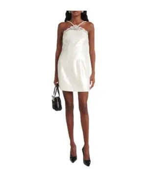 SELF-PORTRAIT Halter-neck Mini Dress