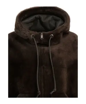 BLANCHA Hooded Faux Fur Jacket