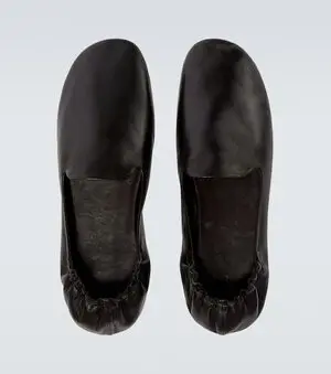 THE ROW Leather Slip-on Loafers
