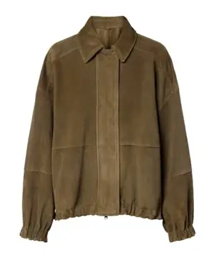 Brunello Cucinelli Suede Jacket - Green