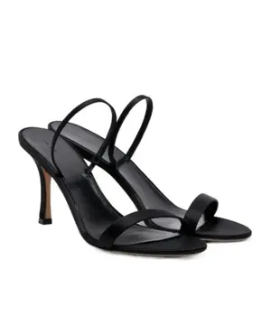THE ROW Satin Strappy Heeled Sandals
