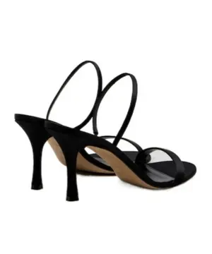 THE ROW Satin Strappy Heeled Sandals
